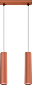 Sollux Lighting Závěsné svítidlo KARBON 2 červená okrová