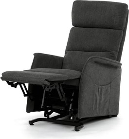 Polohovací křeslo šedé, elektrické TV-L8960 GREY2