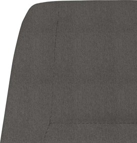 Relaxační židle tmavě šedá textil 341384