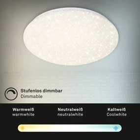 Brilo - LED Stmívatelné stropní svítidlo STARRY SKY LED/22W/230V 3000-6000K + DO