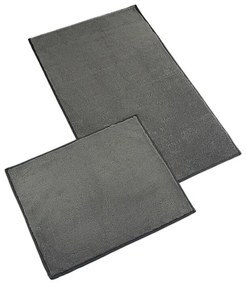 Bellatex Sada Koupelnových předložka bez výkroje BANYGOLD tmavě šedá, 60 x 100, 60 x 50 cm