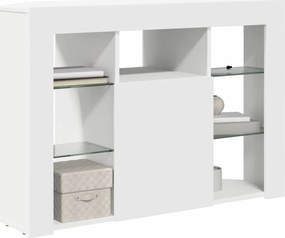 vidaXL Rohový LED TV stojan 100x40x68cm Bílá Kompozitní dřevo [889785]