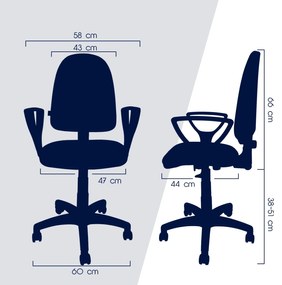 Dětská otočná židle BRANDON - FOTBAL zelená