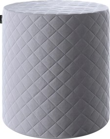 Sedák Barrel pevný, s prošitím barva šedá látka lesklé, sametová