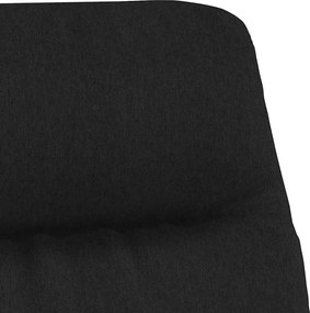 Relaxační křeslo černé textil 341165