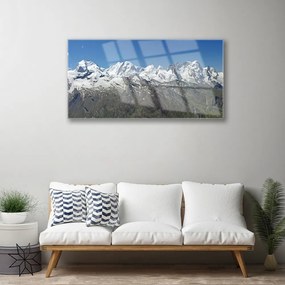 Plexisklo-obraz Hory Sníh Krajina 100x50 cm
