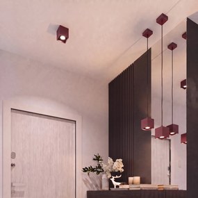 Sollux Lighting Nástěnné svítidlo QUAD 1 bordó