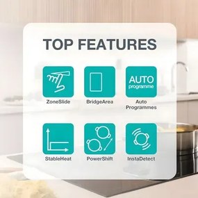 Gorenje GI8432BSCWF černá / Indukční varná deska / 4 plotny / Wi-Fi /