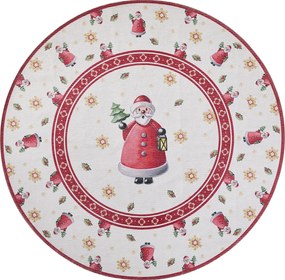 Villeroy & Boch Kusový koberec Toy's delight 106273 Cream, Red kruh, 160x160 (průměr) kruh, červená, obývací pokoj