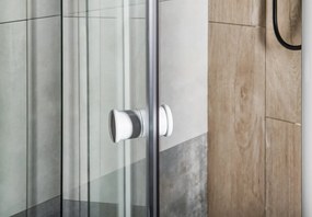 Aqualine, AMICO sprchové dveře výklopné 1040-1220x1850mm, čiré sklo, G100