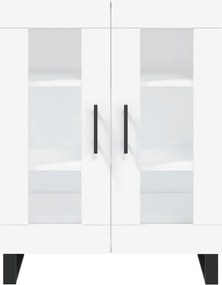 vidaXL Skříň highboard 69,5 x 34 x 180 cm kompozitní dřevo [3198297] Barva: bílá s vysokým leskem