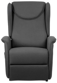 Polohovací křeslo, elektrické kabelové ovládání, šedá, látka, TV-1192 GREY2 Barva: šedá