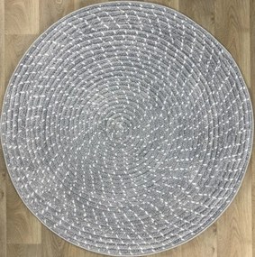 Protiskluzový koberec BARI PRINT 250654W kruh