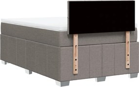 Box spring postel s matrací taupe 120x190 cm textil 3287011