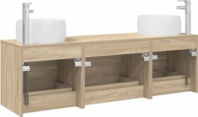 Sada koupelnového nábytku 3 ks Dub sonoma 49,5 x 44,5 x 66 cm 3405917