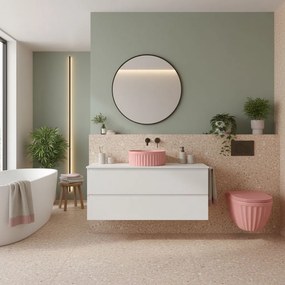 Rea Rea, Umyvadlo na desku DUO Sweet Pink Matt, REA-U3606