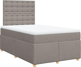Box spring postel s matrací taupe 120x200 cm textil 3291265
