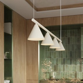 Sollux Lighting Lustr NOX 4L béžový