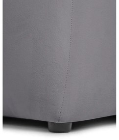 Šedá sametová pohovka 225 cm Cube – Bonami Selection