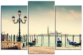 Obraz na plátně - Velký kanál a gondoly v Benátkách 1114C (135x90 cm)