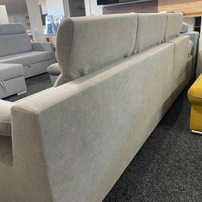 Sedací souprava GRECO MINI | 185x278 cm | 83 středně šedá | rozkládací + úložný prostor | VÝPRODEJ Z PRODEJNY