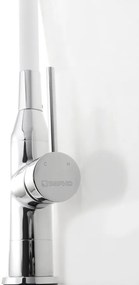 Sapho, SILI stojánková dřezová baterie, flexibilní ramínko, černá/chrom, SR481