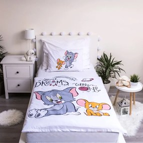 Jerry Fabrics Povlečení do postýlky Tom & Jerry 050 baby 100x135, 40x60 cm