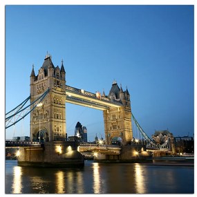 Obraz na plátně - Tower Bridge - čtverec 330A (50x50 cm)