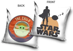 Dětský polštářek Star Wars Yoda a Mandalorian