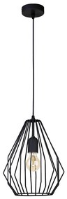 TK Lighting | Lustr na lanku BRYLANT BLACK 1xE27/60W/230V | TK2257