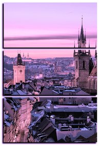 Obraz na plátně - Panoramatický pohled na starú Prahu - obdélník 7256VB (105x70 cm)