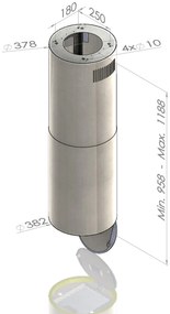 Ciarko Design Odsavač par Ciarko Design Tubus W Copper (CDW3801R)