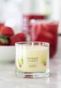 Yankee Candle –  votivní svíčka ve skle Iced Berry Lemonade (Ledová limonáda), 37 g