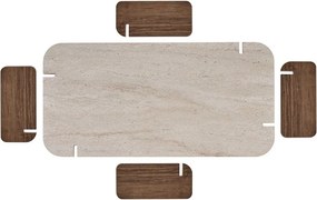 Béžový konferenční stolek 60x120 cm Renard – Nordure