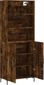 vidaXL Skříň highboard 69,5 x 34 x 180 cm kompozitní dřevo [3189258] Barva: kouřový dub