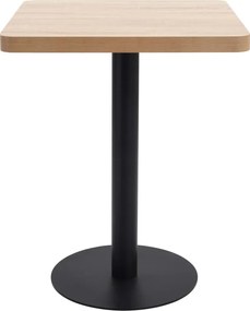 vidaXL Bistro stolek tmavě hnědý 60 x 60 cm MDF [286430] Barva: tmavě hnědá a černá
