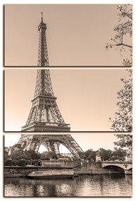 Obraz na plátně - Eiffel Tower - obdélník 7110FB (90x60 cm  )