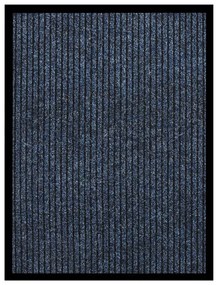 vidaXL Rohožka pruhovaná modrá 60 x 80 cm