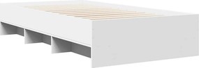Rám postele bílý 90 x 190 cm kompozitní dřevo 3295702