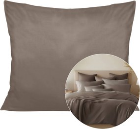SATÉNOVÝ DEKORAČNÍ POVLAK NA POLŠTÁŘ SATYNLOVE 40X60 CM TMAVĚHNĚDÁ