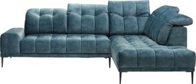XXXLutz ROHOVÁ SEDAČKA, textil, modrá Stylife - Sedací soupravy - 000553008301