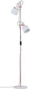 Paulmann 79660 Haldar, stojací lampa 2xE14, bílá/měď, výška 152cm