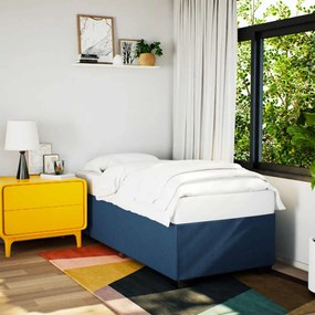 Rám postele bez matrací modrá 90x200 cm textil 3284449