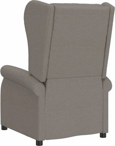 Elektrické polohovací křeslo ušák taupe textil 3098327