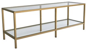 KALUNE DESIGN Kovový TV stolek GLAMP zlatý 552NOS2223