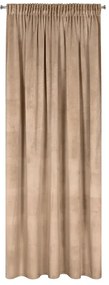 Design 91 Záclona 140x270 Rosa béžová tmavý velur připravená na pásku D91