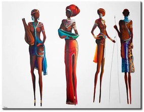 Obraz Africký kmen (1 díl) - etnický motiv Afriky s postavami