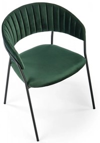 Designová židle Peva tmavě zelená