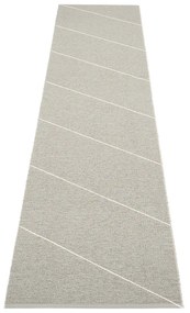 Oboustranný vinylový koberec Pappelina RANDY Warm grey/Vanilla velikost: 70x320cm