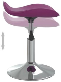 Petromila Jídelní židle 2 ks fialové chromovaná ocel a umělá kůže